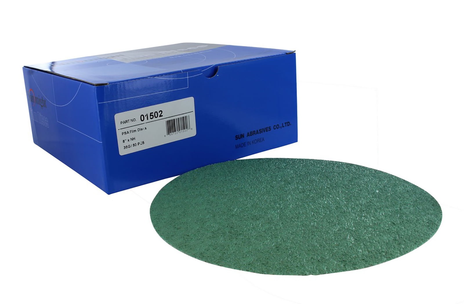 Sunmight SUA01502 8 in. Film Open Coated Sanding Disc, P36 Grit ...