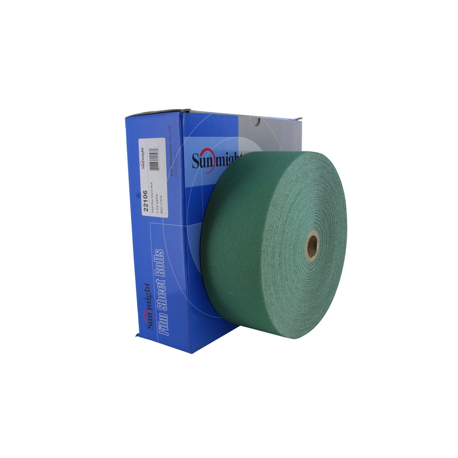 Sunmight 22106 2.75" x 45YD 80 Grit PSA Film Sanding Sheet Roll ...