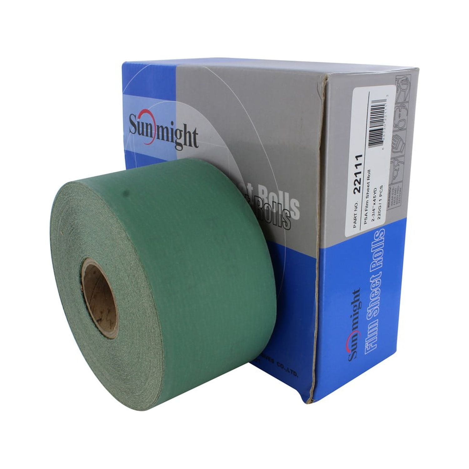 Sunmight SUA22111 2.75 in. x 45 yards Film Open Coated Sheet Roll, P220 ...