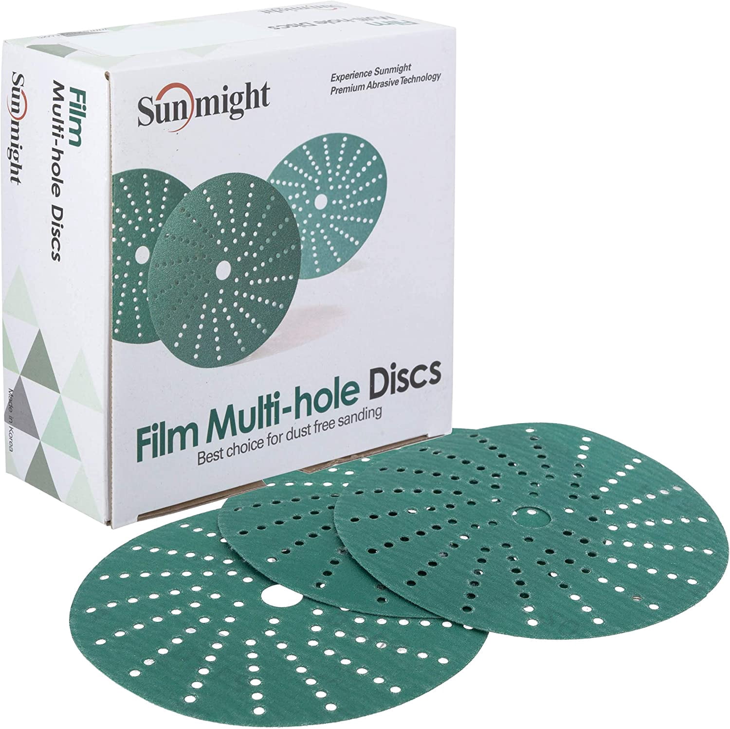 Sunmight Film 6" 150G Grip Multi Hole Disc, 47409, 50 Discs - Walmart.com