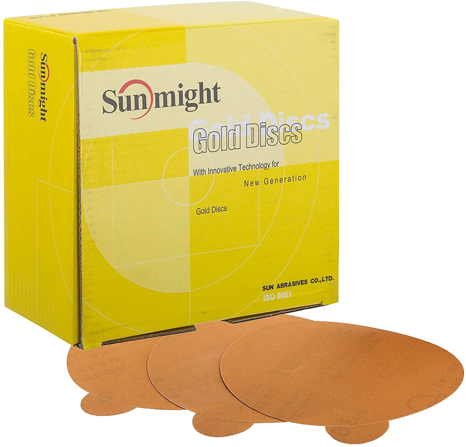 Sunmight SUA02316 6 in. Gold Open Coated Sanding Disc, P400 Grit ...