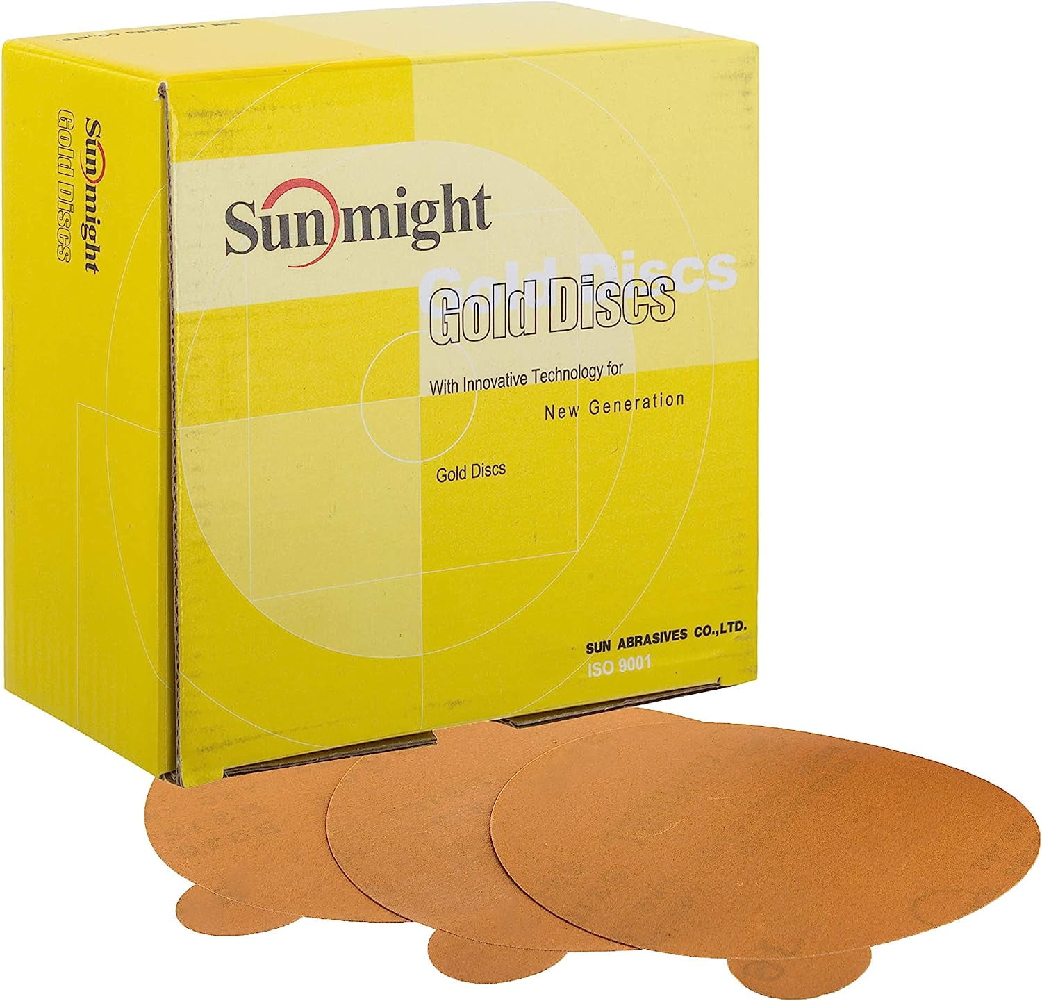 Sunmight Gold 6" 600G PSA No Hole Disc, 02318, 100 Discs - Walmart.com