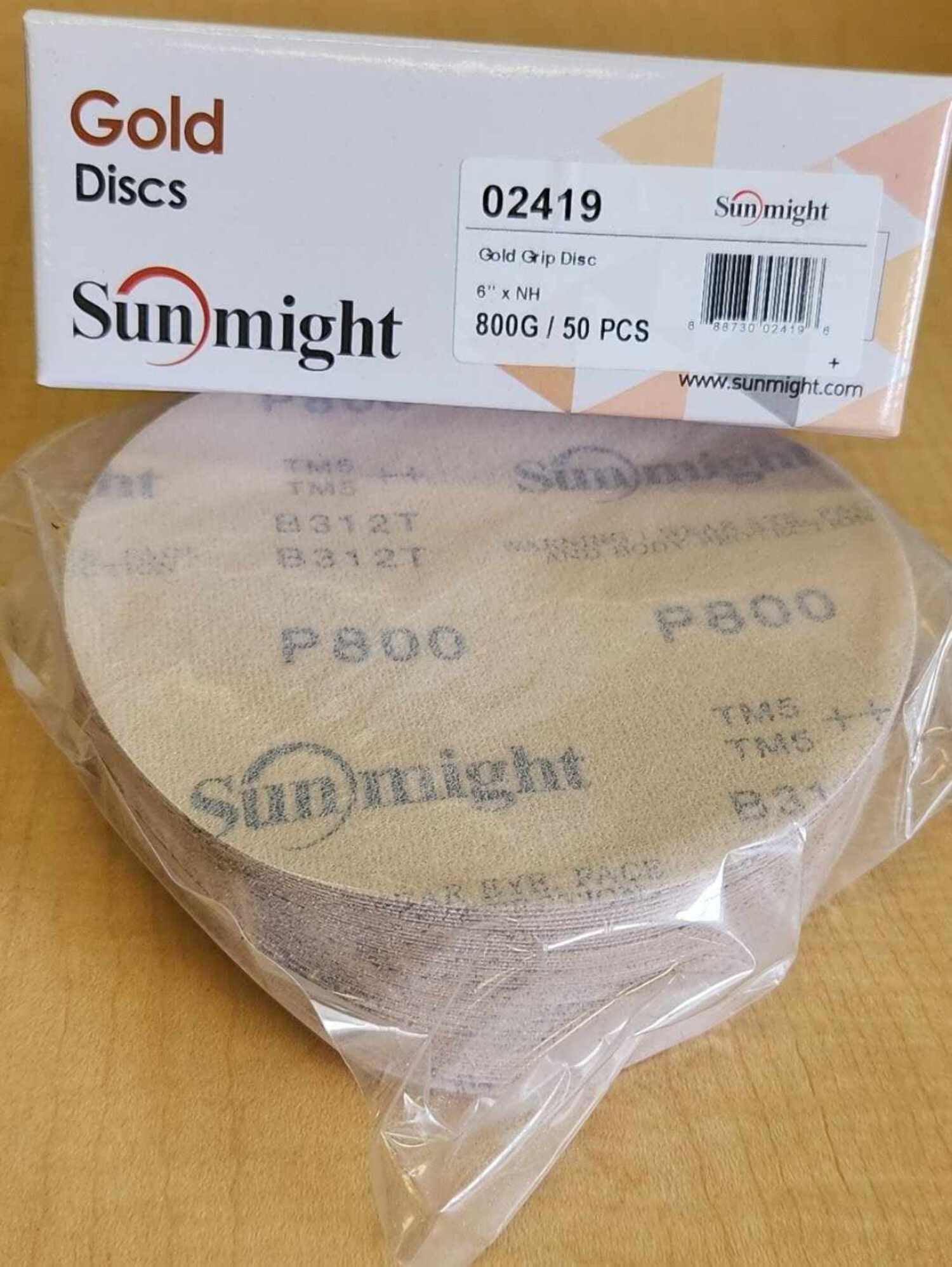 6" Sunmight Gold and Film Sanding Discs (Hook Loop) - Walmart.com