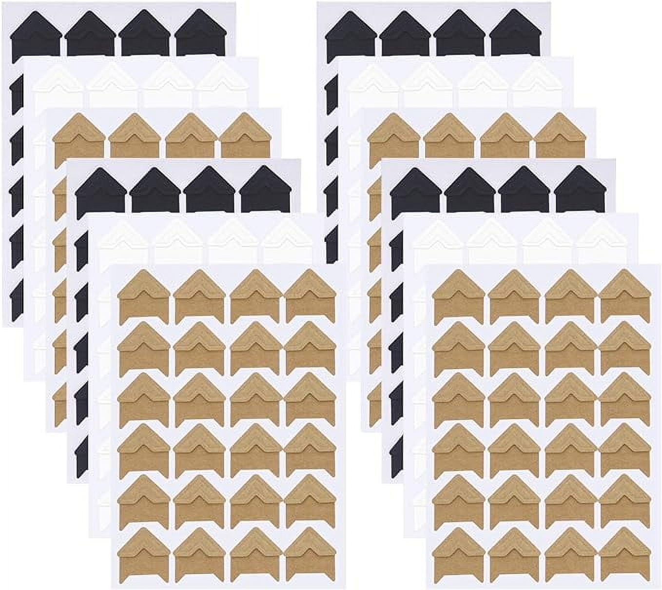Sunmns 12 Sheets Photo Corners Stickers, Picture Films Self Adhesive ...