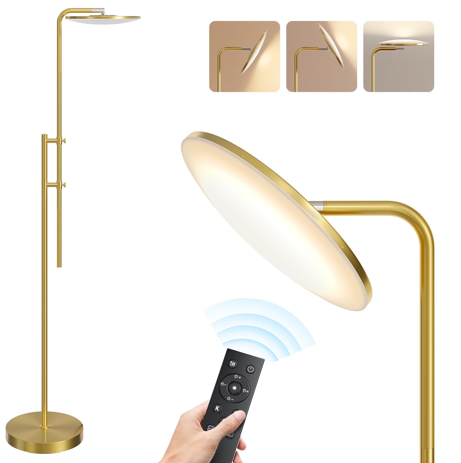 SUNMORY 32W/3000LM Floor Lamp, Super Bright LED Floor Lamp with Remote ...