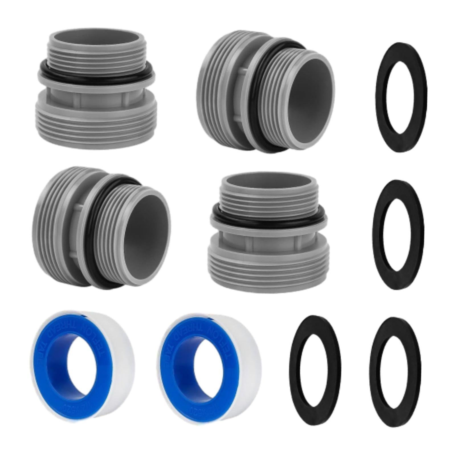 SunniMix 1 1/4" to 1 1/2" Filter Hose Part Swimming Pool Pipe Adapter C ...