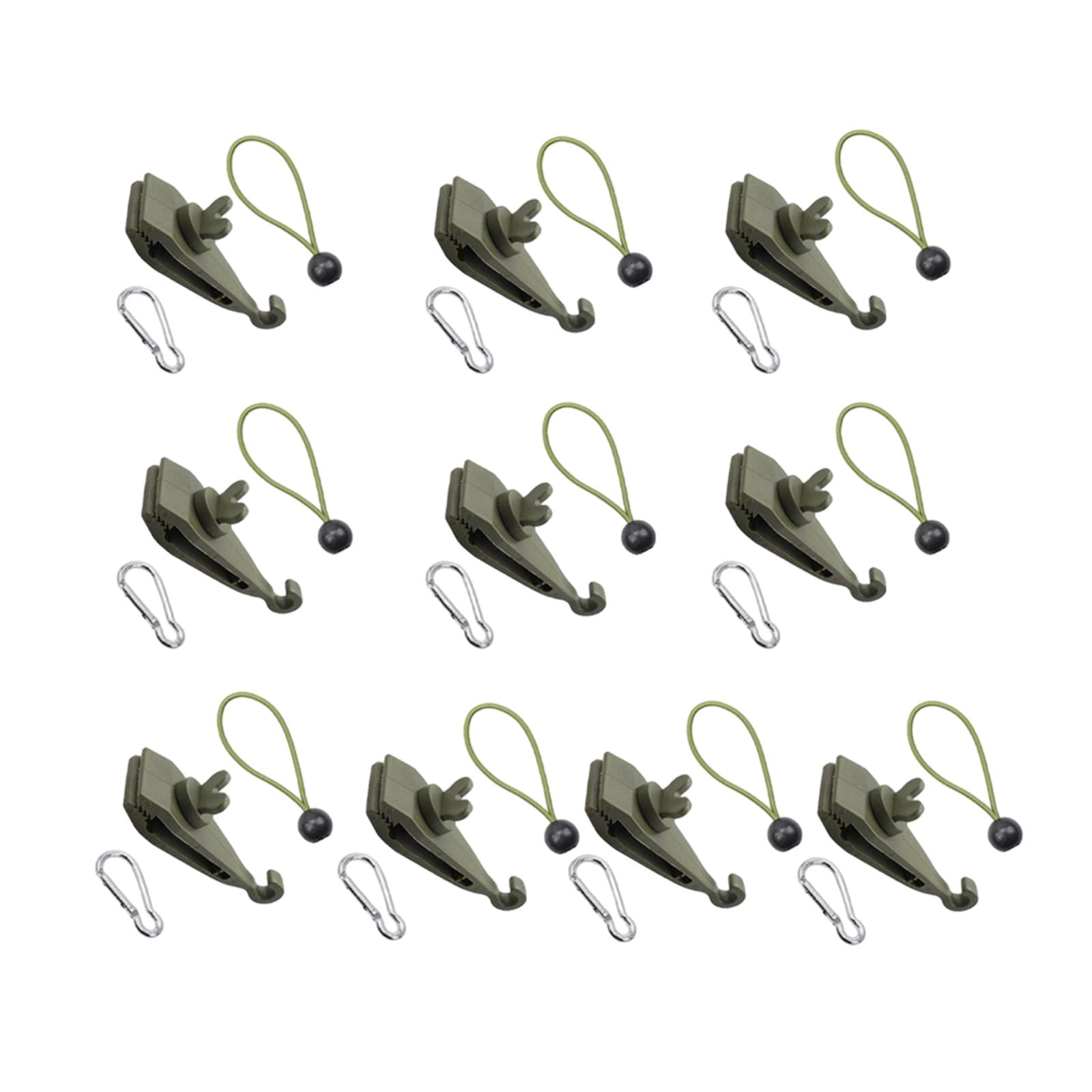 SunniMix 10 Pieces Tarp Clips Heavy Duty Tarp Clamps for Tarpaulin ...