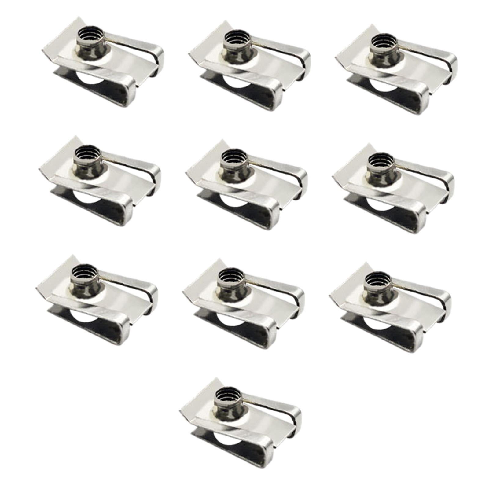 SunniMix 10 Pieces U Type Clips with Thread Sturdy U Type Fastener Nut ...