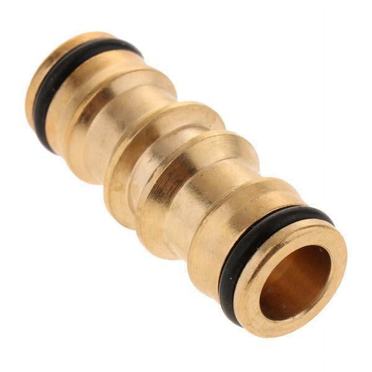 SunniMix 4xSolid Brass Quick Connect Hose Pipe Joiner Male to Male 1/2 ...