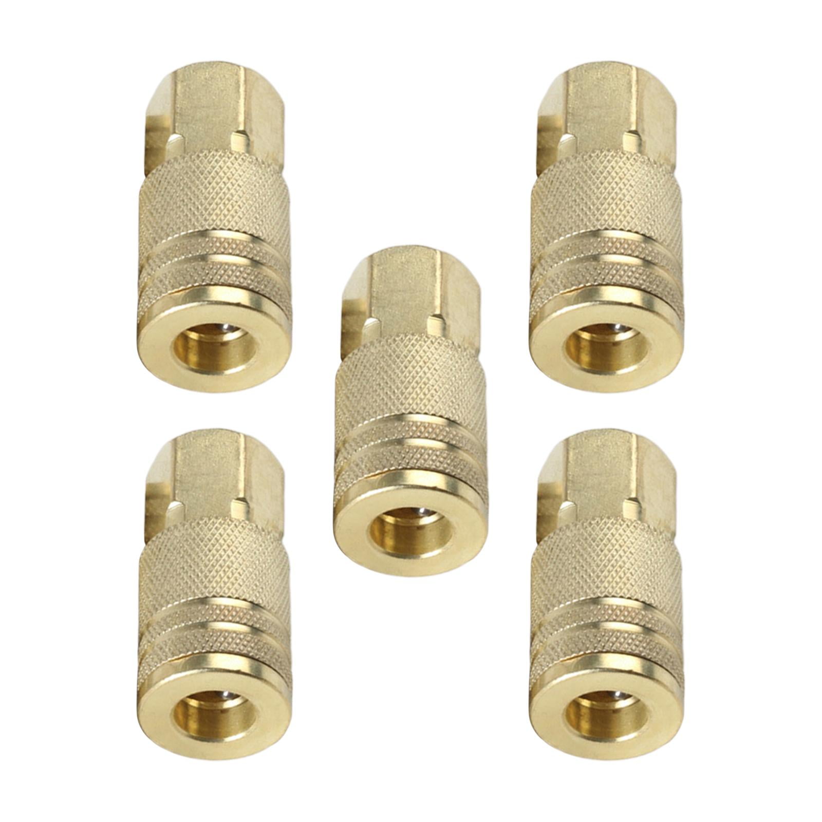SunniMix 5 Pieces Air Coupler and Plug Air Line Hose Fitting Coupling ...