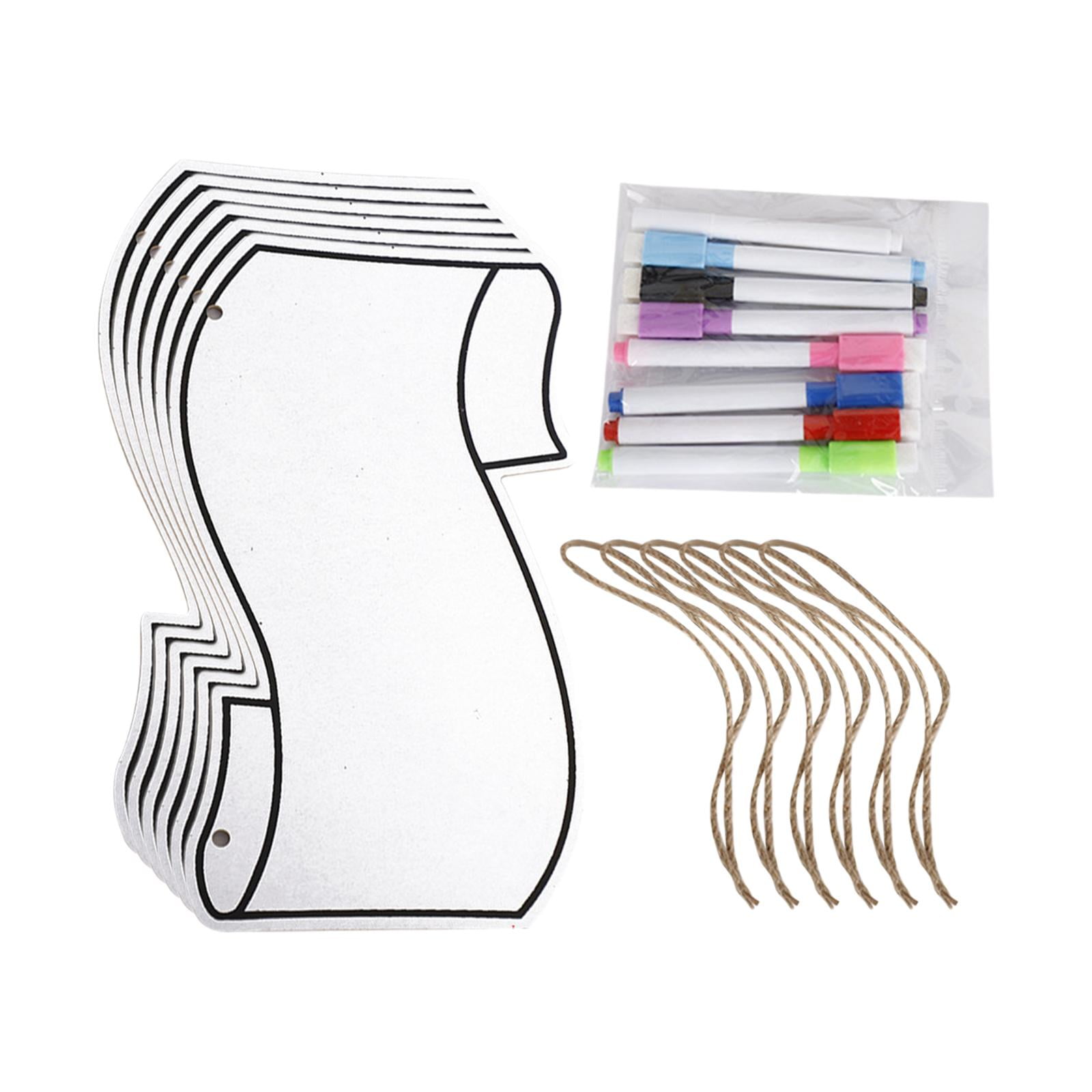 SunniMix 6 Pieces Answer Board Writing with Markers for Wedding Office ...