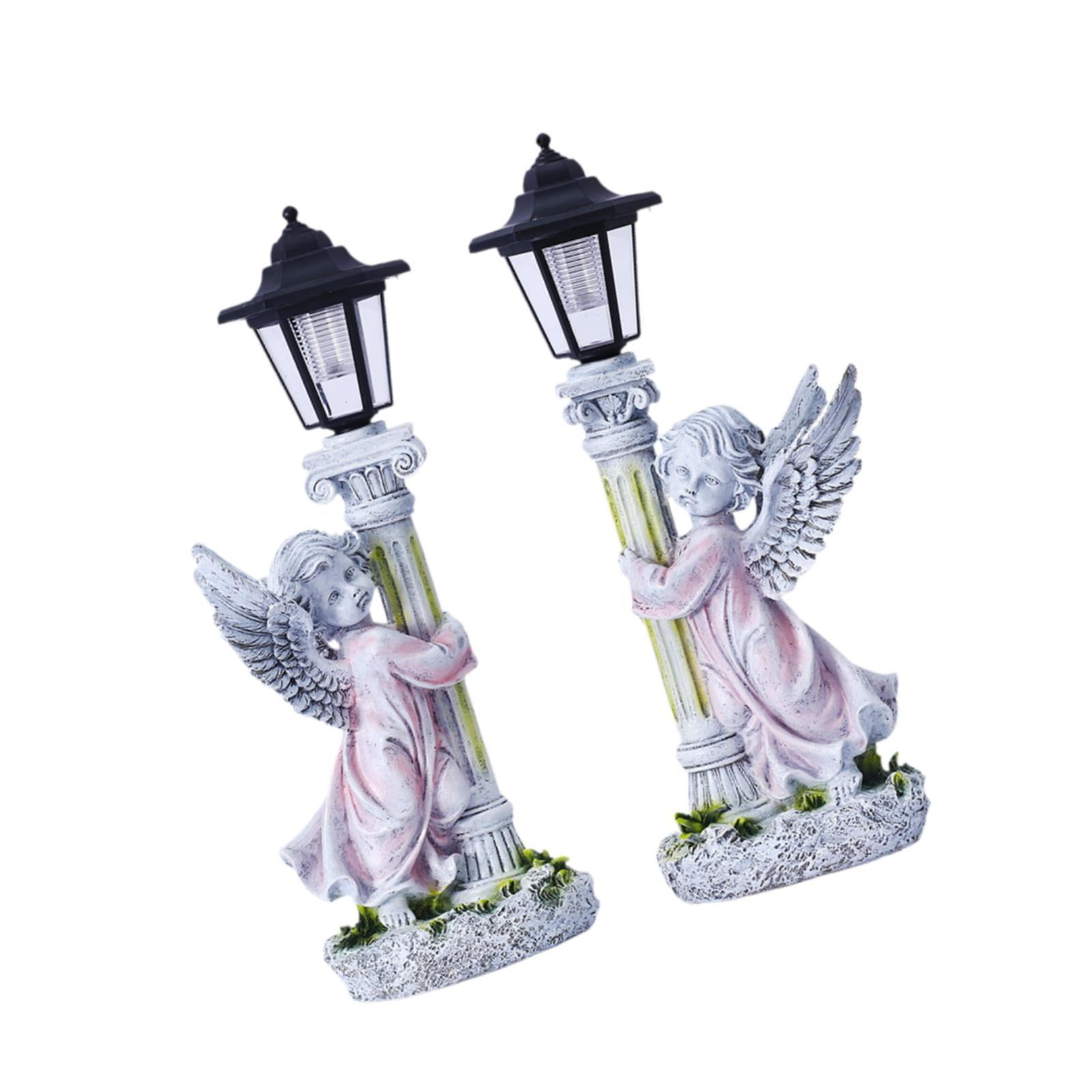 SunniMix Angel Figurine Birthday Gift Statue for Courtyard Balcony ...