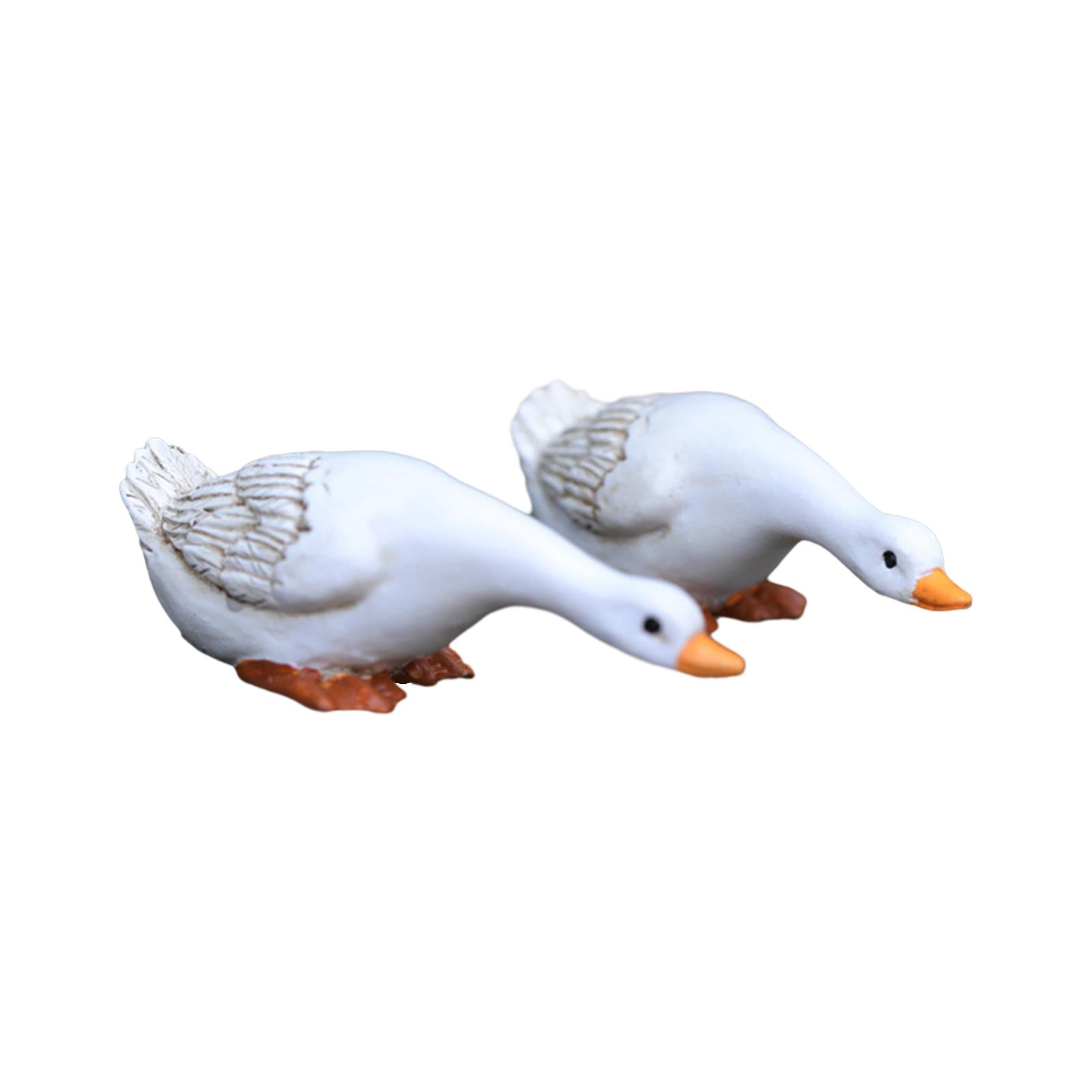 SunniMix Cute Resin Duck Statue Duck Sculpture Crafts Home Decor ...