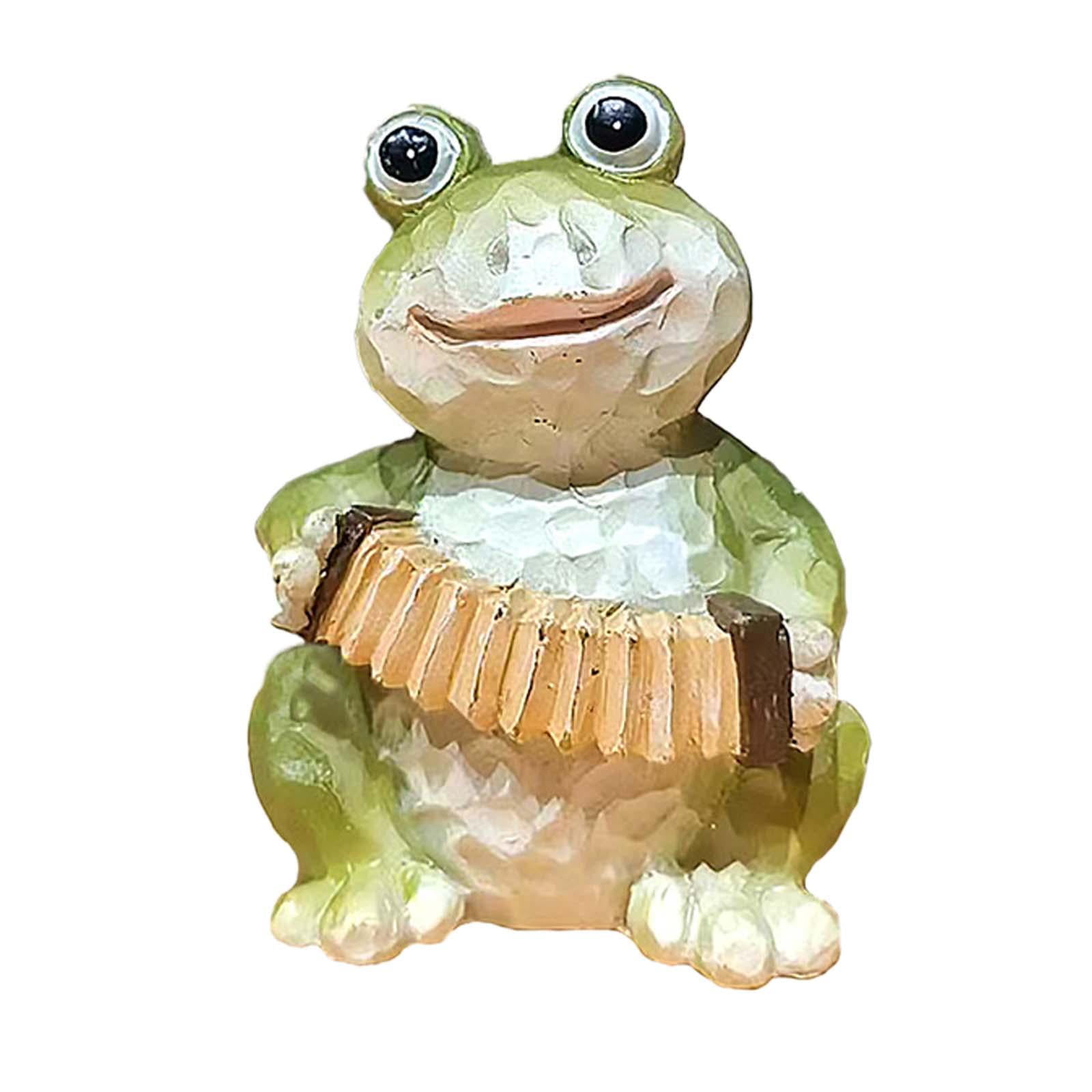 SunniMix Frog Garden Statue Adorable Outdoor Decoration for Lawn Patio ...