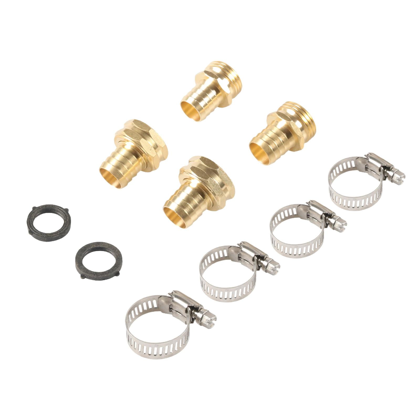 SunniMix Garden Hose Adapter Durable Brass Garden Hose Pipe Fitting for ...