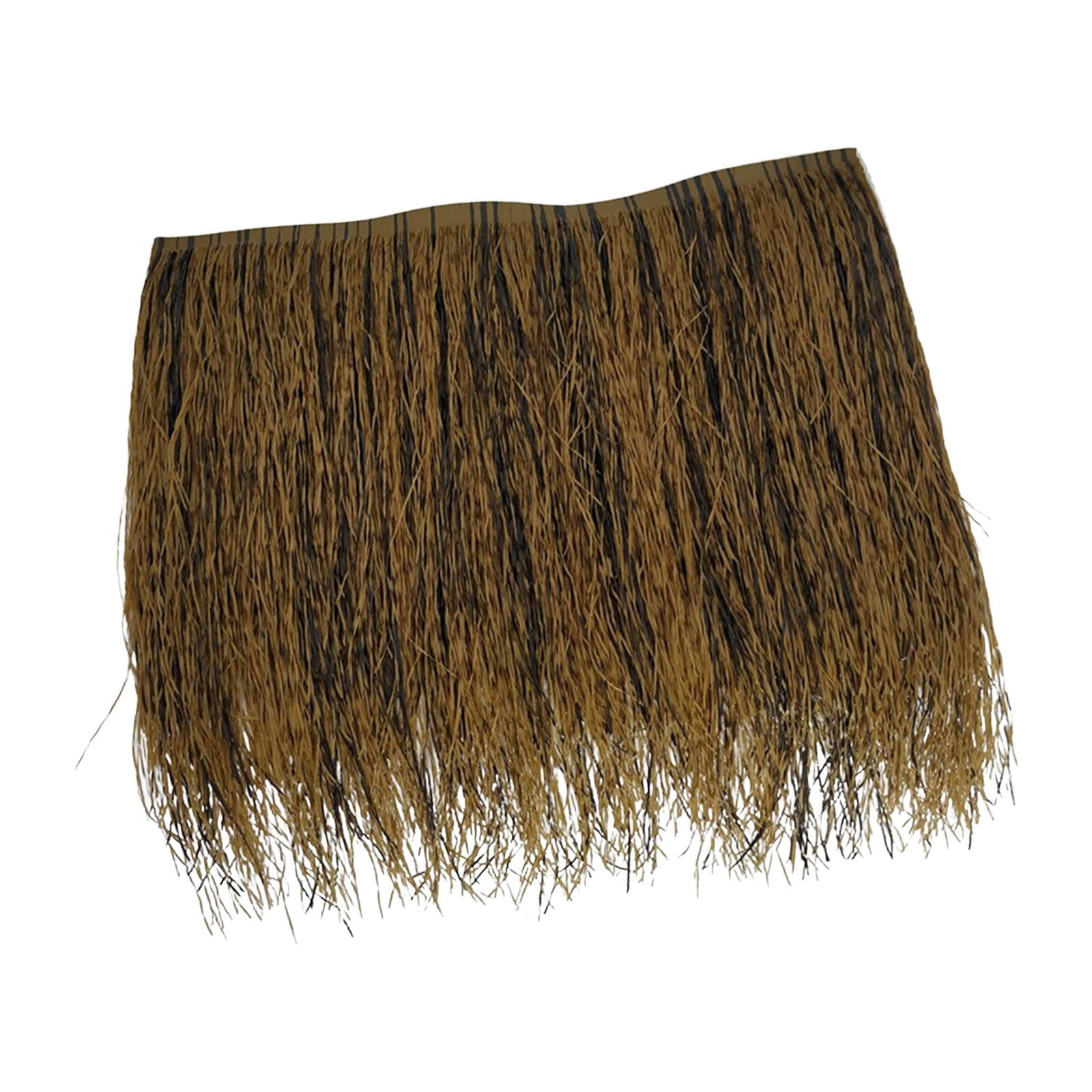 SunniMix Palm Thatch Roll Artificial Palm Thatch Runner Roll Hut Thatch ...