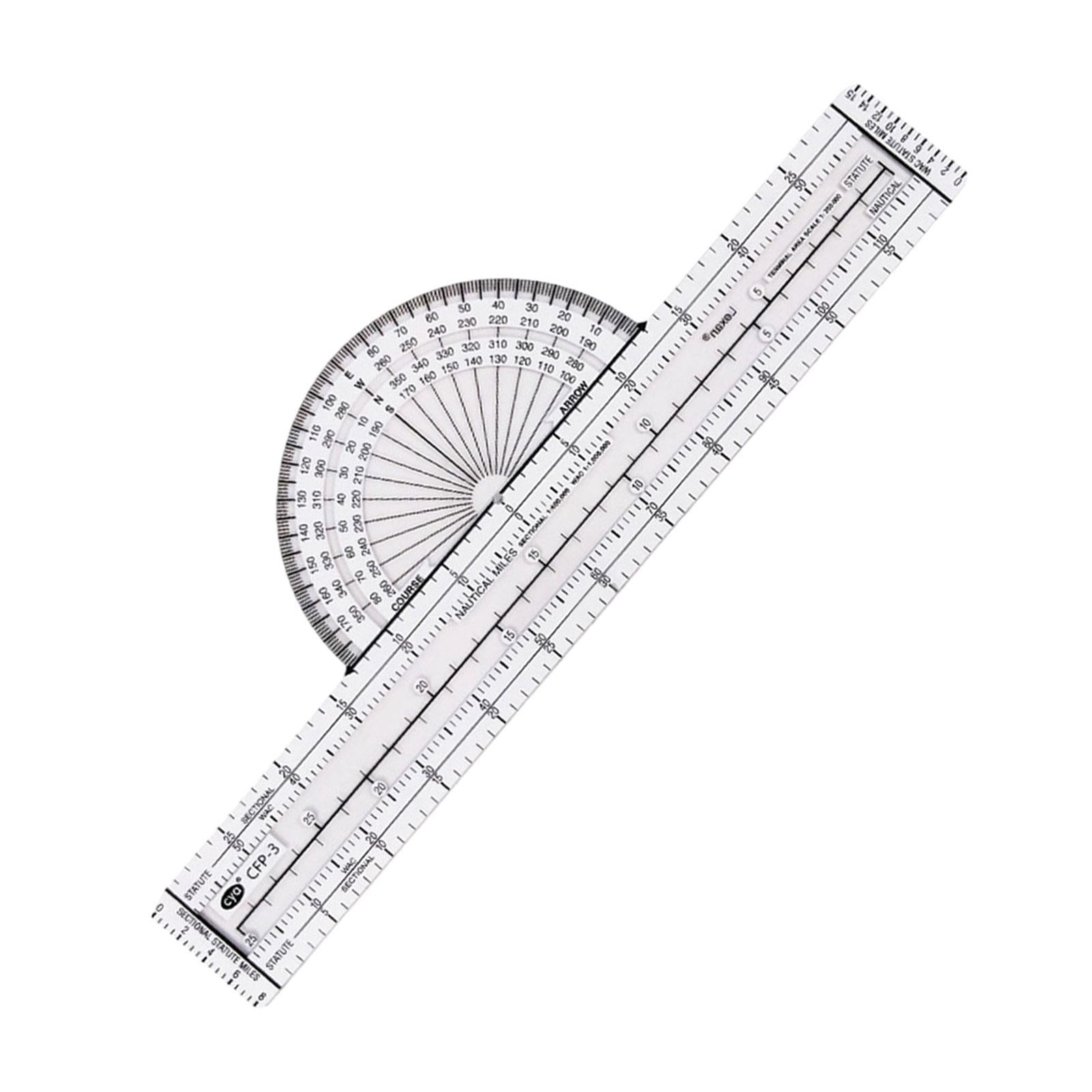 SunniMix Plotter Aviation Slide Ruler Clear Air Navigation for Planning ...