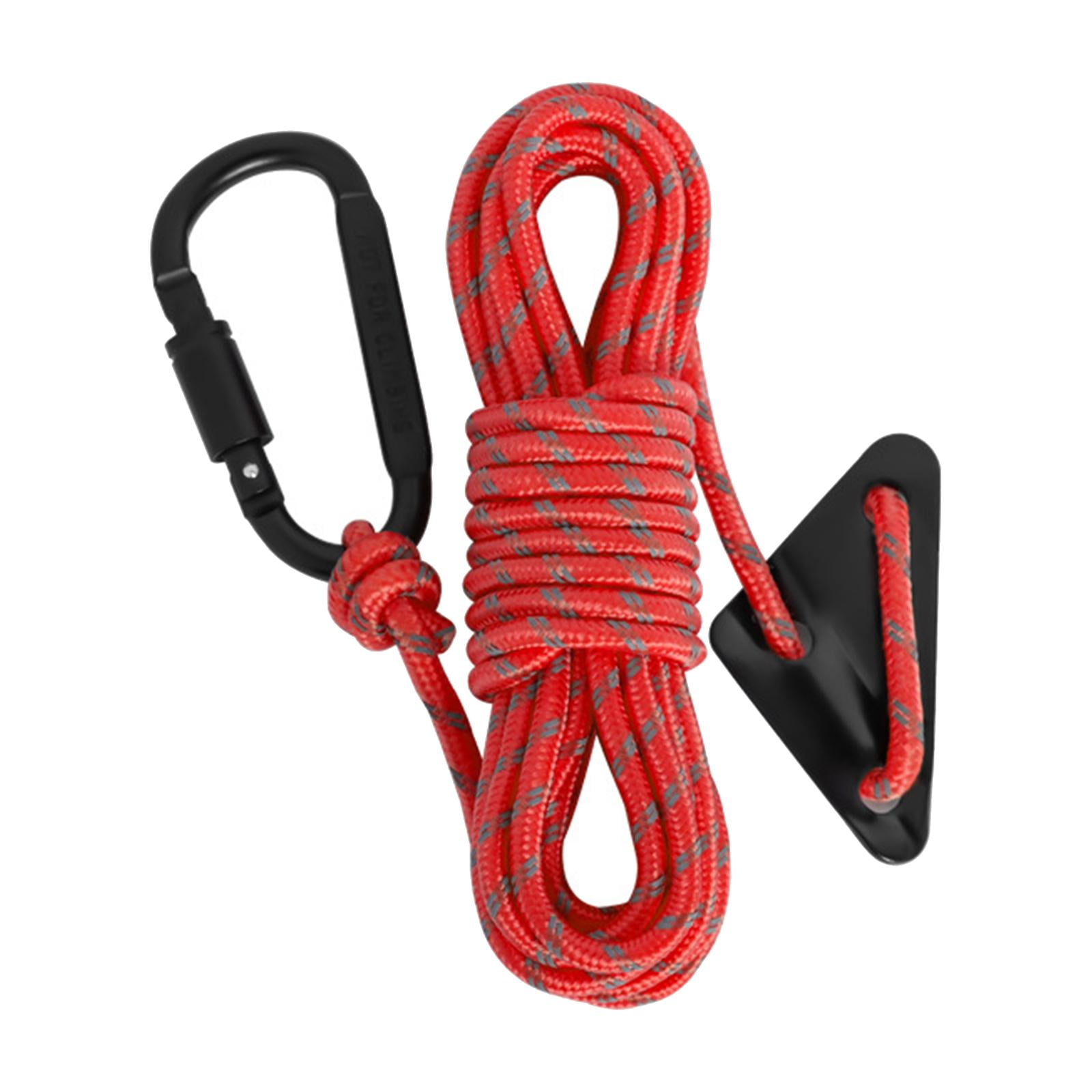 SunniMix Reflective Tent guyline 5mm Tent Rope for Hiking Outdoor ...