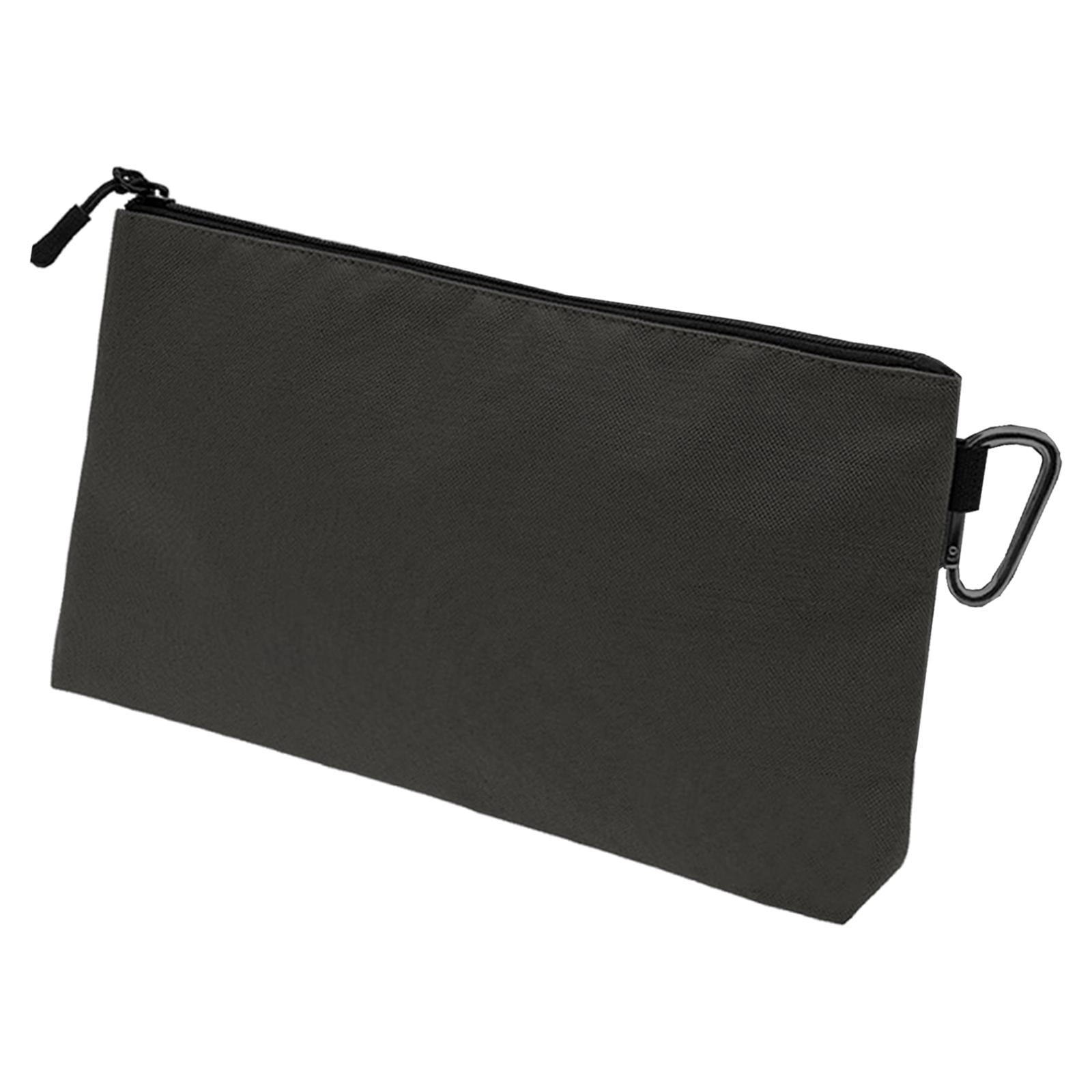 SunniMix Tool Bag Zipper Pouch 12 Inch Washable with a Carabiner ...