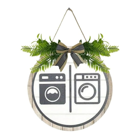SunniMix Washing Machine Sign Sign Rustic Washing Machine Sign for ...