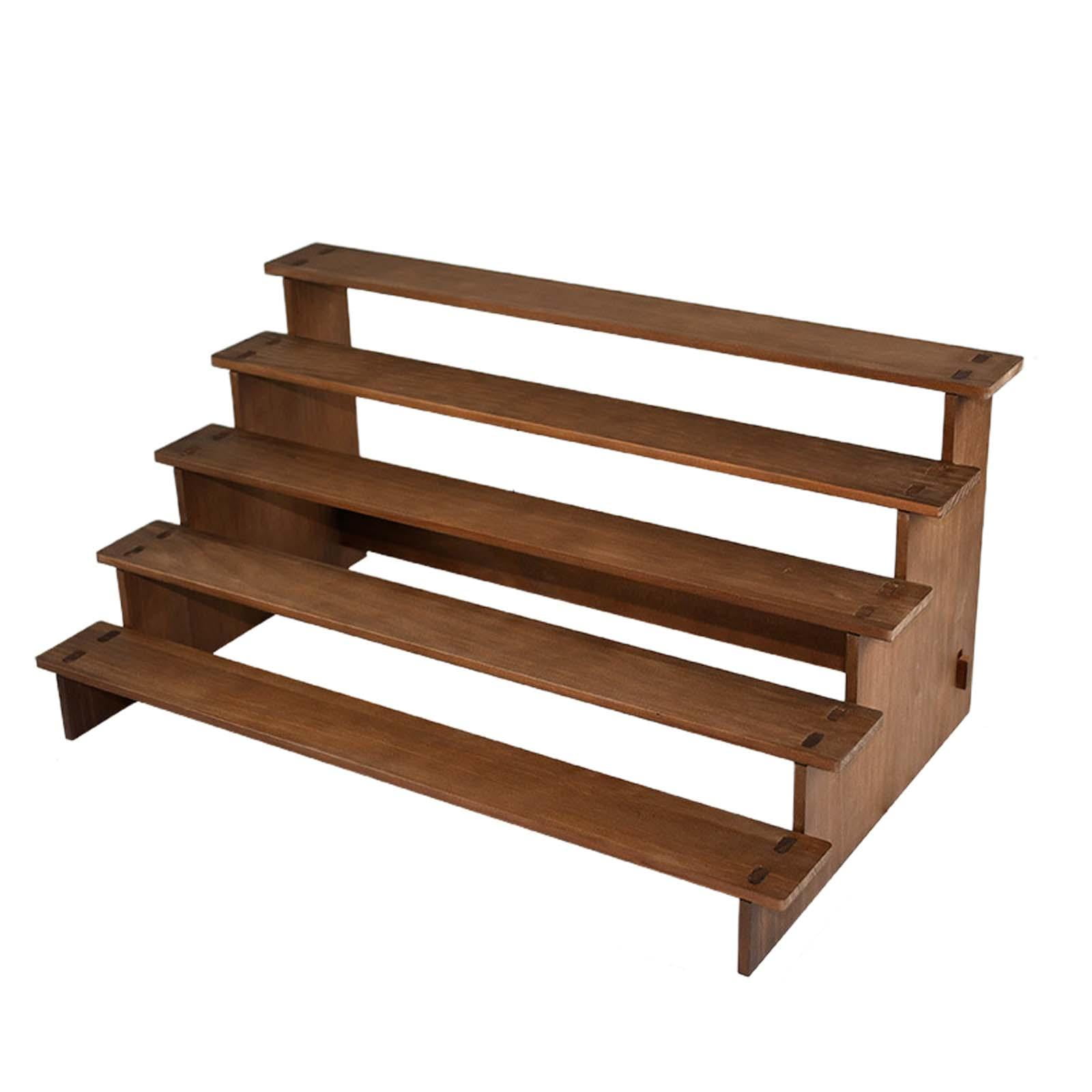 SunniMix Wood Countertop Display Riser Stand, 5 Tiers Dessert Organizer ...