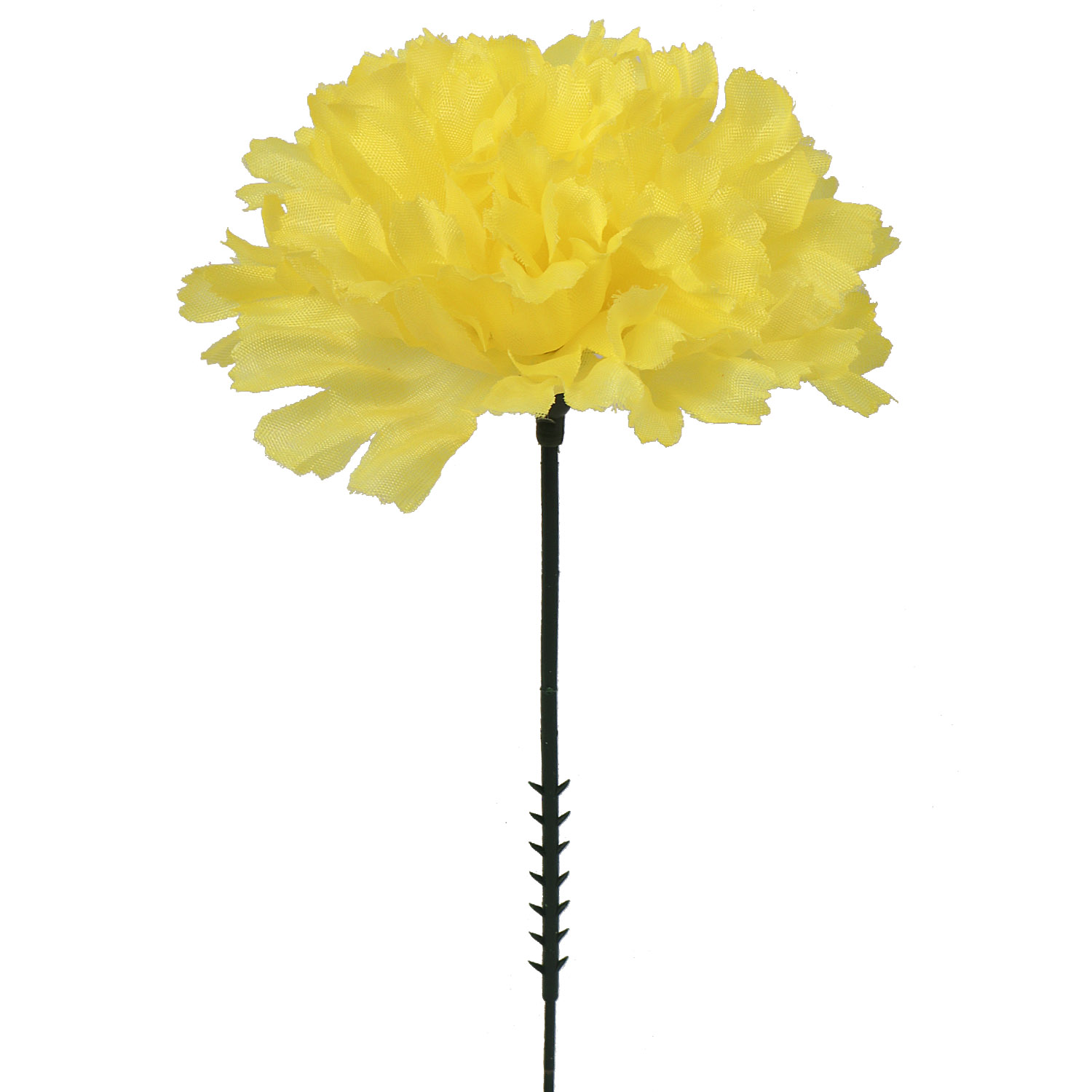 Sunny 10-Pack Yellow Silk Carnations with 3.5" Blooms and 5" Stems ...