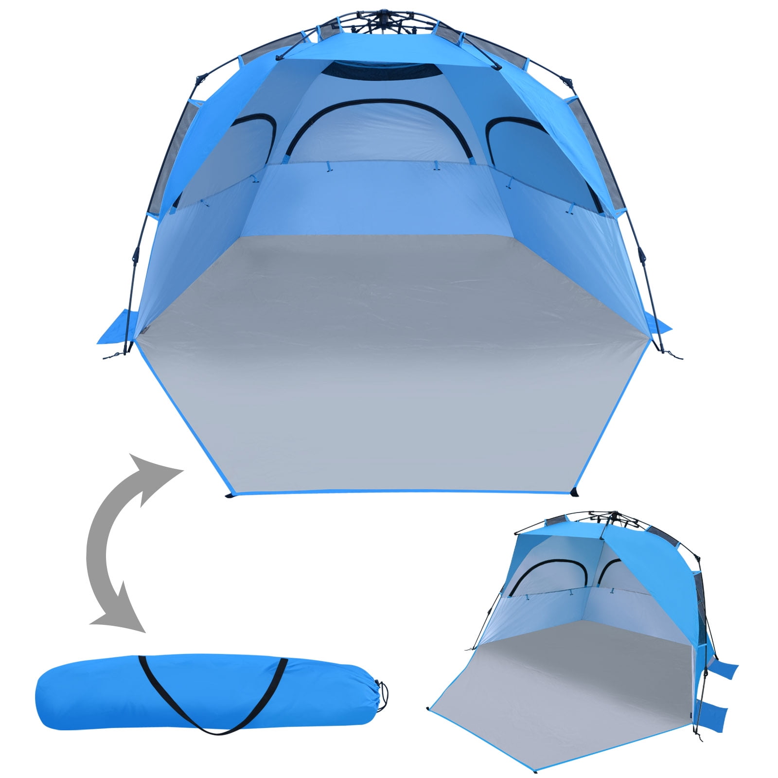 Sunny 94.5" x 51.5" Beach Tent - Walmart.com