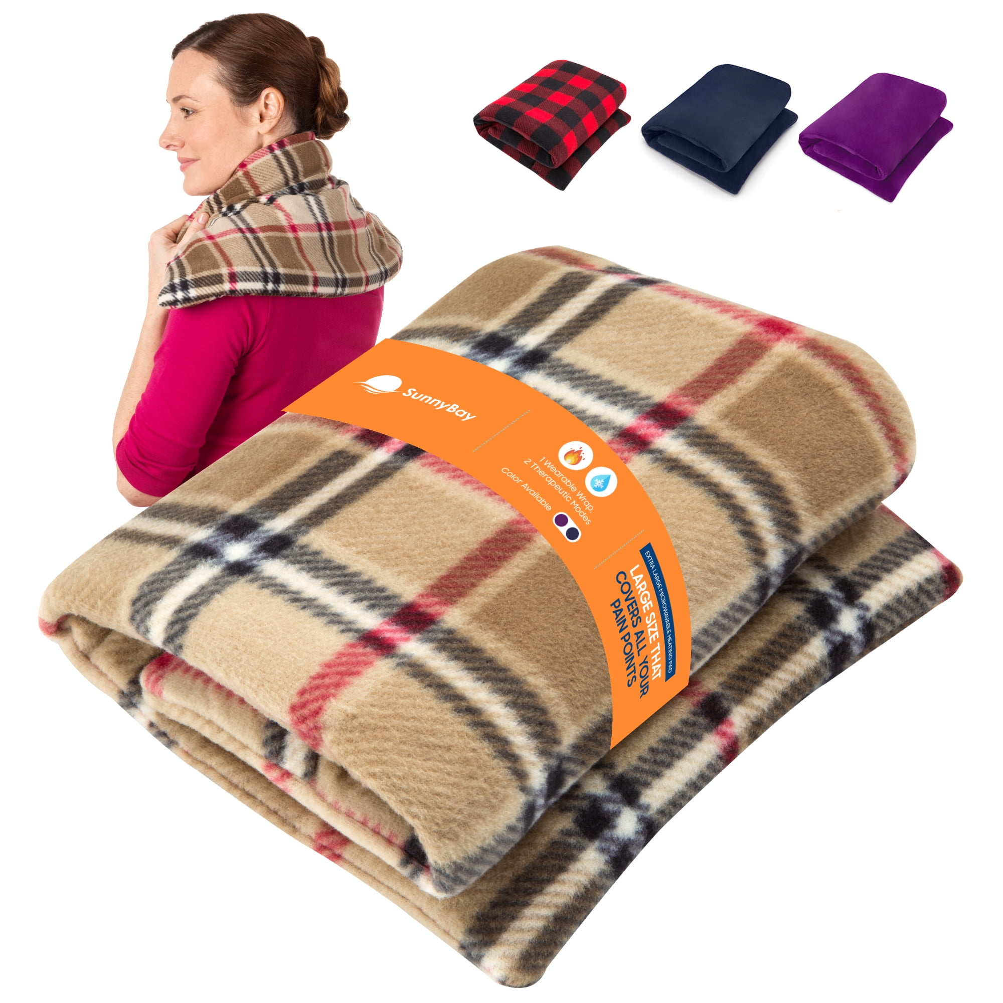 Sunny Bay Extra Large Body Heating Wrap, Back Pain Relief, Moist Heat ...