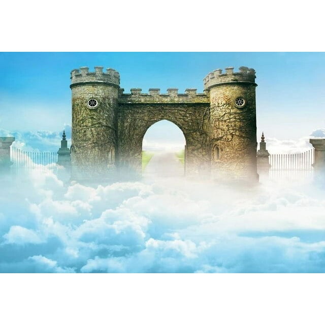 Sunny Blue Sky Cloud Ladder Scenery Photocall Backgrounds Baby Child ...