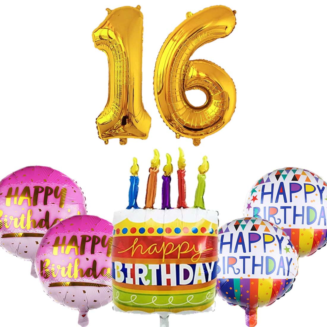 Sunny Bunnies Balloons Party Supplies 16th Big Number Decorations Decor ...