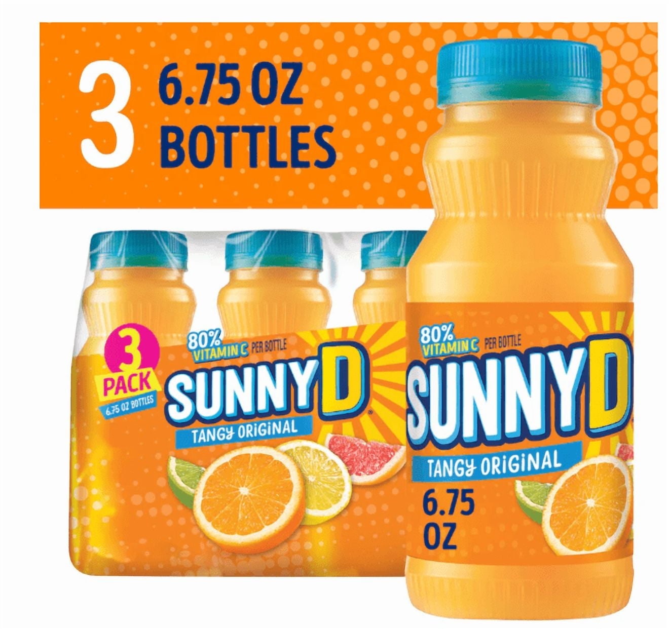 Sunny D Citrus Punch Juice Boxes, 3-ct. Pack (3 packs total of 9 drinks ...