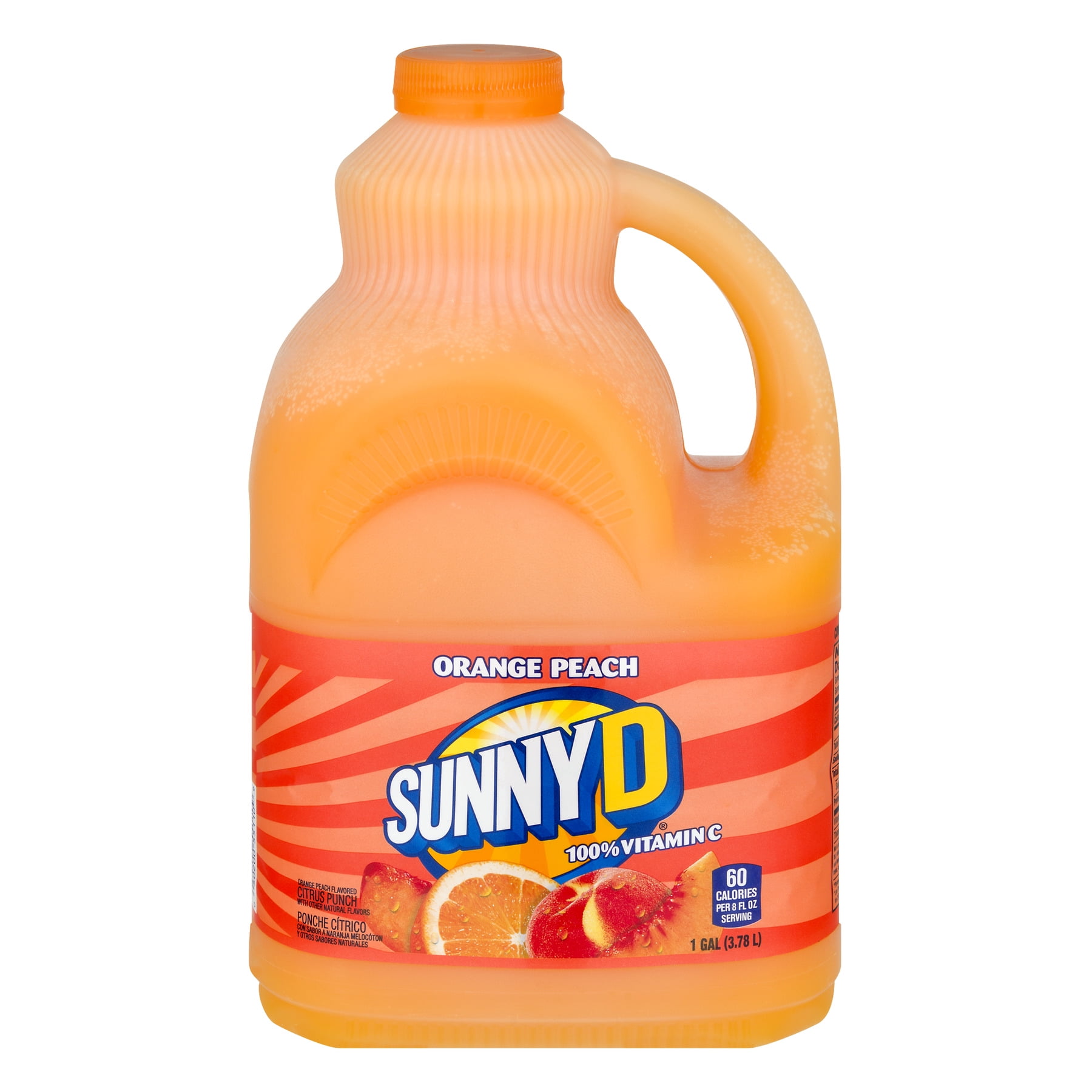 Sunny D, Orange Peach, 1 Gallon - Walmart.com