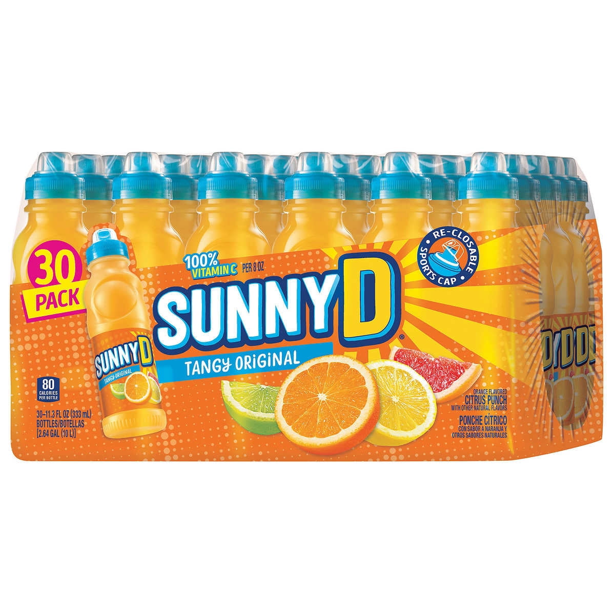 Sunny D Tangy Original Orange Flavored Citrus Punch, 11.3 Fluid Ounce ...
