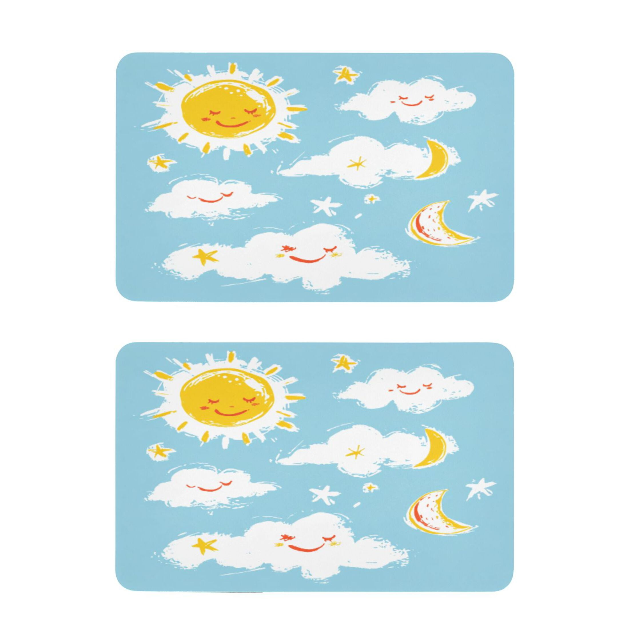 Sunny Day 2 Pack 4x2.5 Inch Magnetic Stickers Thick and Strong for ...