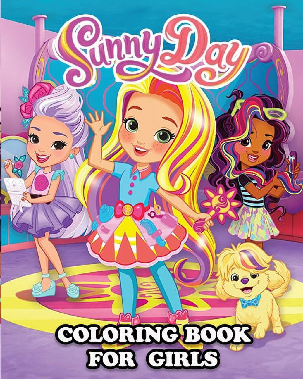Sunny Day Coloring Book for Girls: Great Activity Book to Color All ...