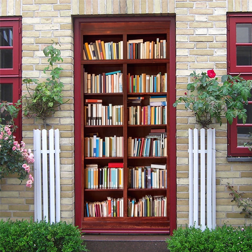 Sunny Day Stickers on the Doors Vinyl Peel and Stick Wallpaper Bathroom Bedroom Poster Decals ...