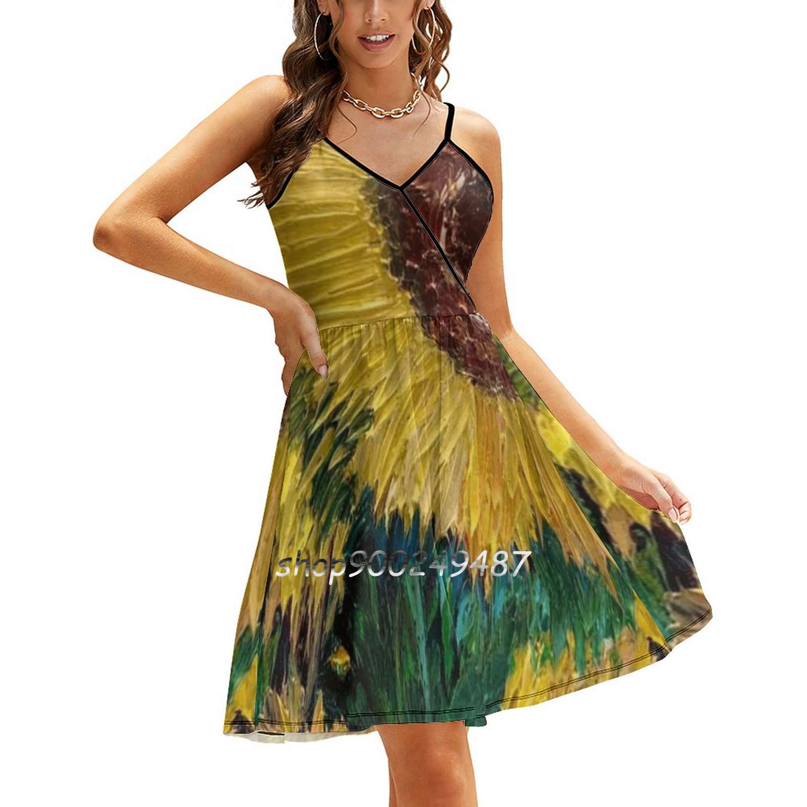 Sunny Day Sweet Elegant Dress Women Korean Kawaii Square Collar Dress ...