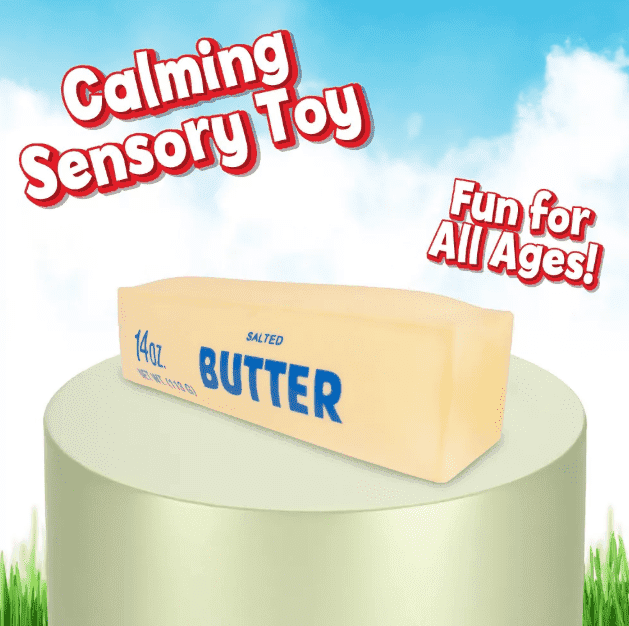 Squeezy Butter Shape Fidget Toys,Squeezy Sensory Toys, Slow Rising ...