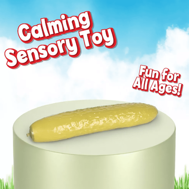 Sunny Days Squeezy PICKLE Sensory Toys, Slow Rising Squishy Relief Soft ...