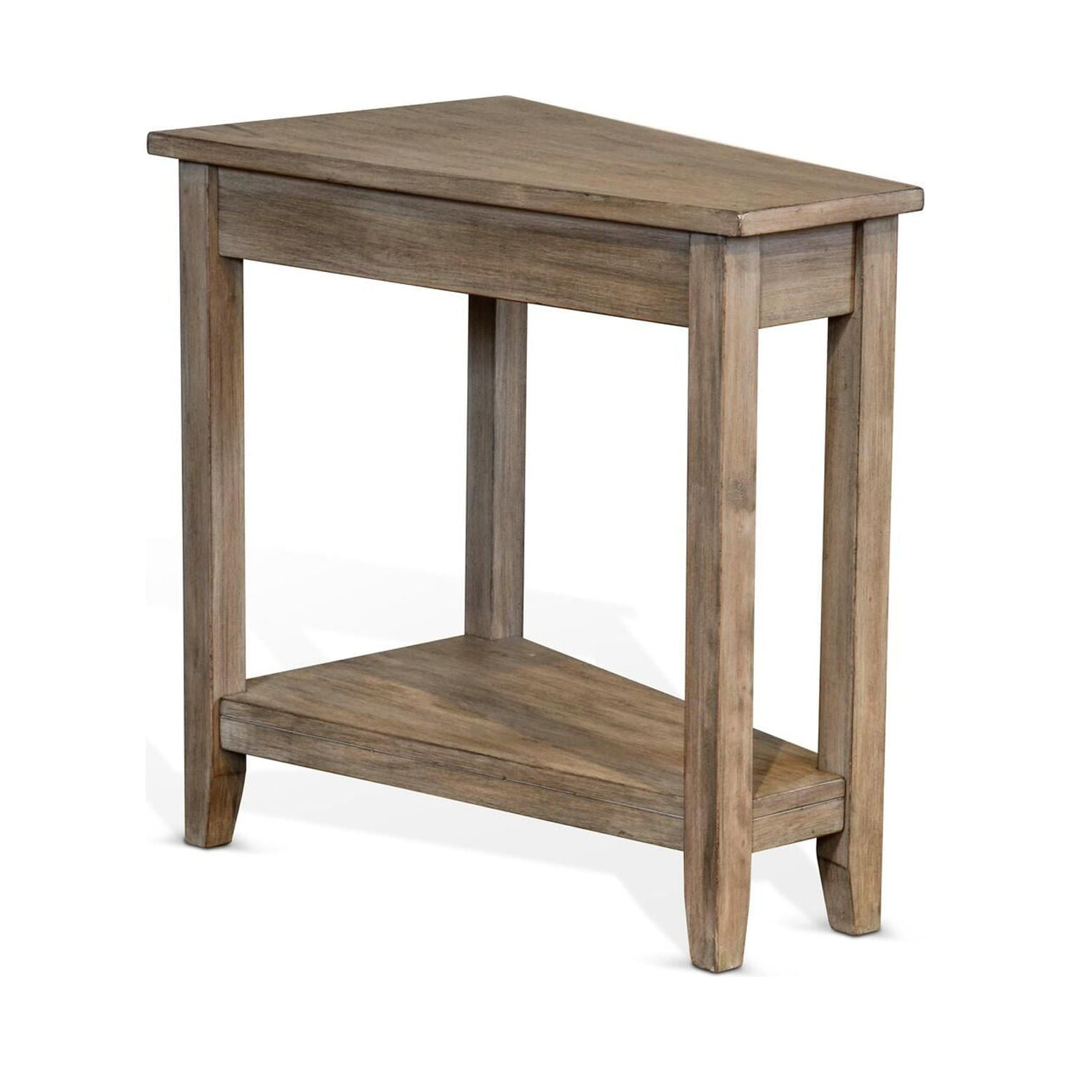 Sunny Designs 16" Transitional Wood Chair Side Table in Light Brown ...