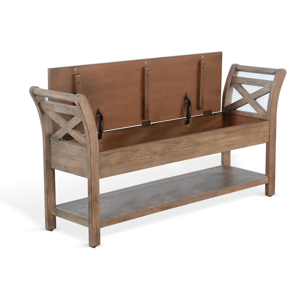 Sunny Designs 48" Accent Bench with Storage - Walmart.com