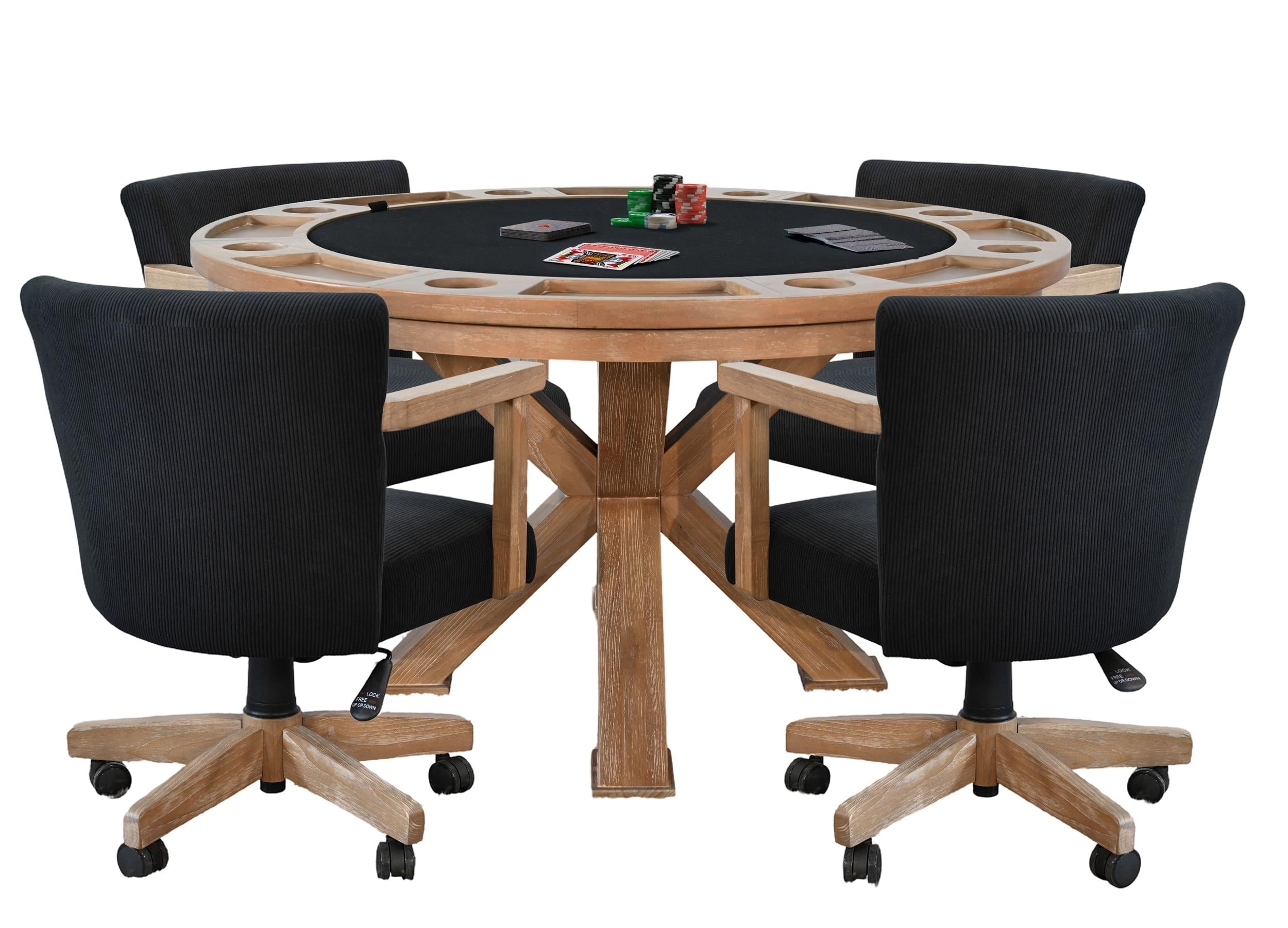 Sunny Designs 5-Piece Reversible Game and Dining Poker Table Set ...