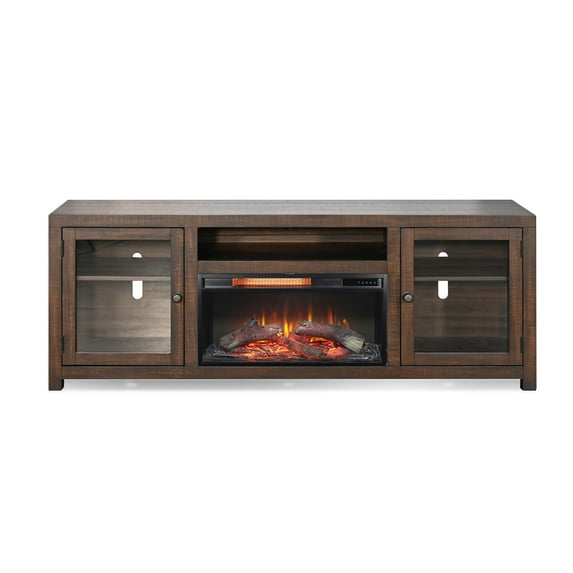 Sunny Designs 72" Media Console with Electric Fireplace - Walmart.com