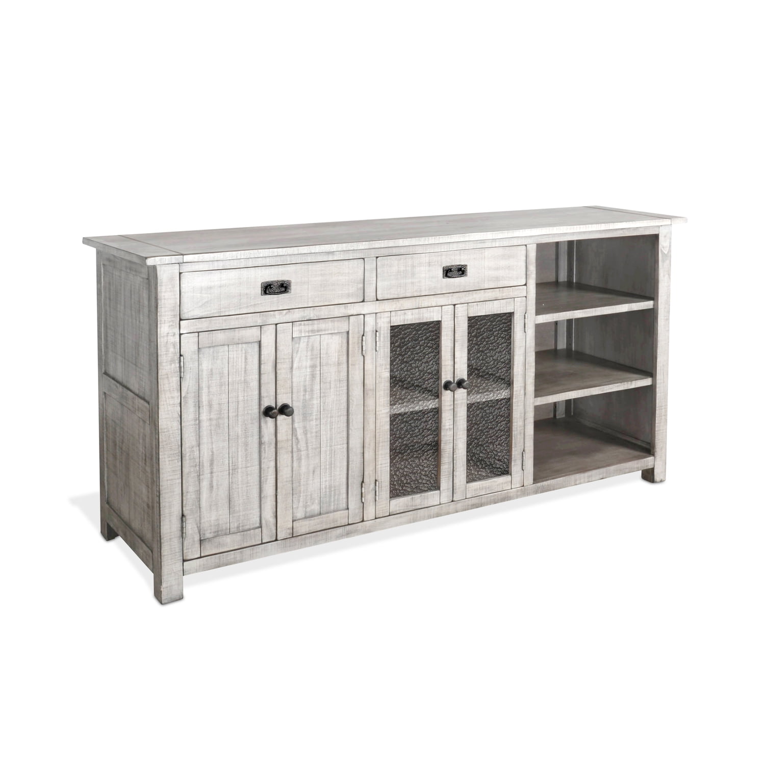 Sunny Designs Alpine 42" Traditional Mahogany Wood Buffets in Alpine ...