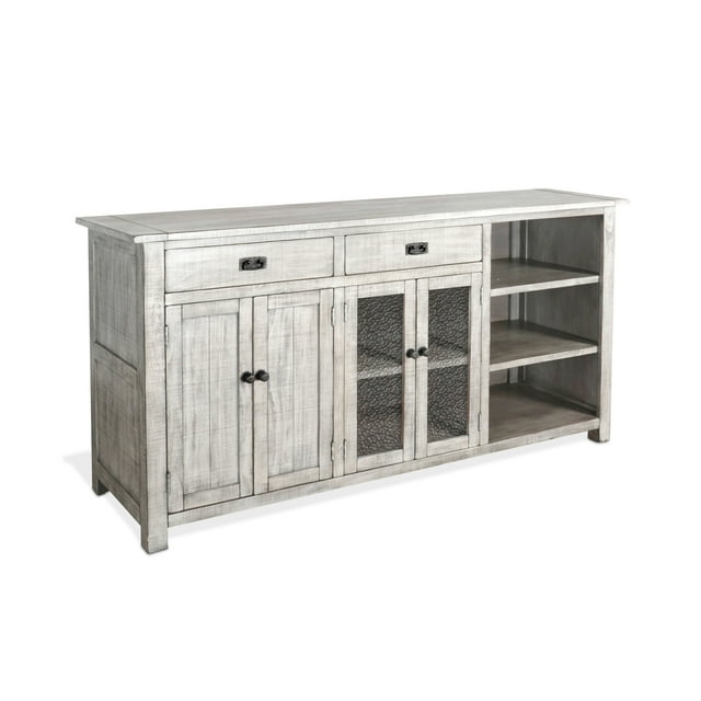Sunny Designs Alpine 42" Traditional Mahogany Wood Buffets in Alpine ...