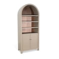 Sunny Designs Arched Wood Display Cabinet with Solid Wood Doors ...