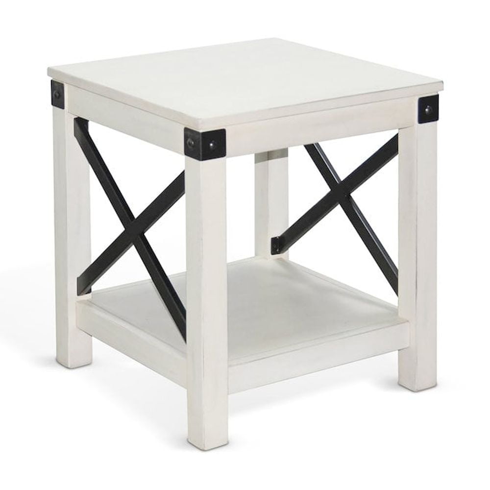 Sunny Designs Bayside White Wood End Table - Walmart.com