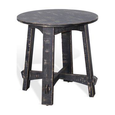 Sunny Designs 16" Transitional Wood Chair Side Table in Light Brown ...