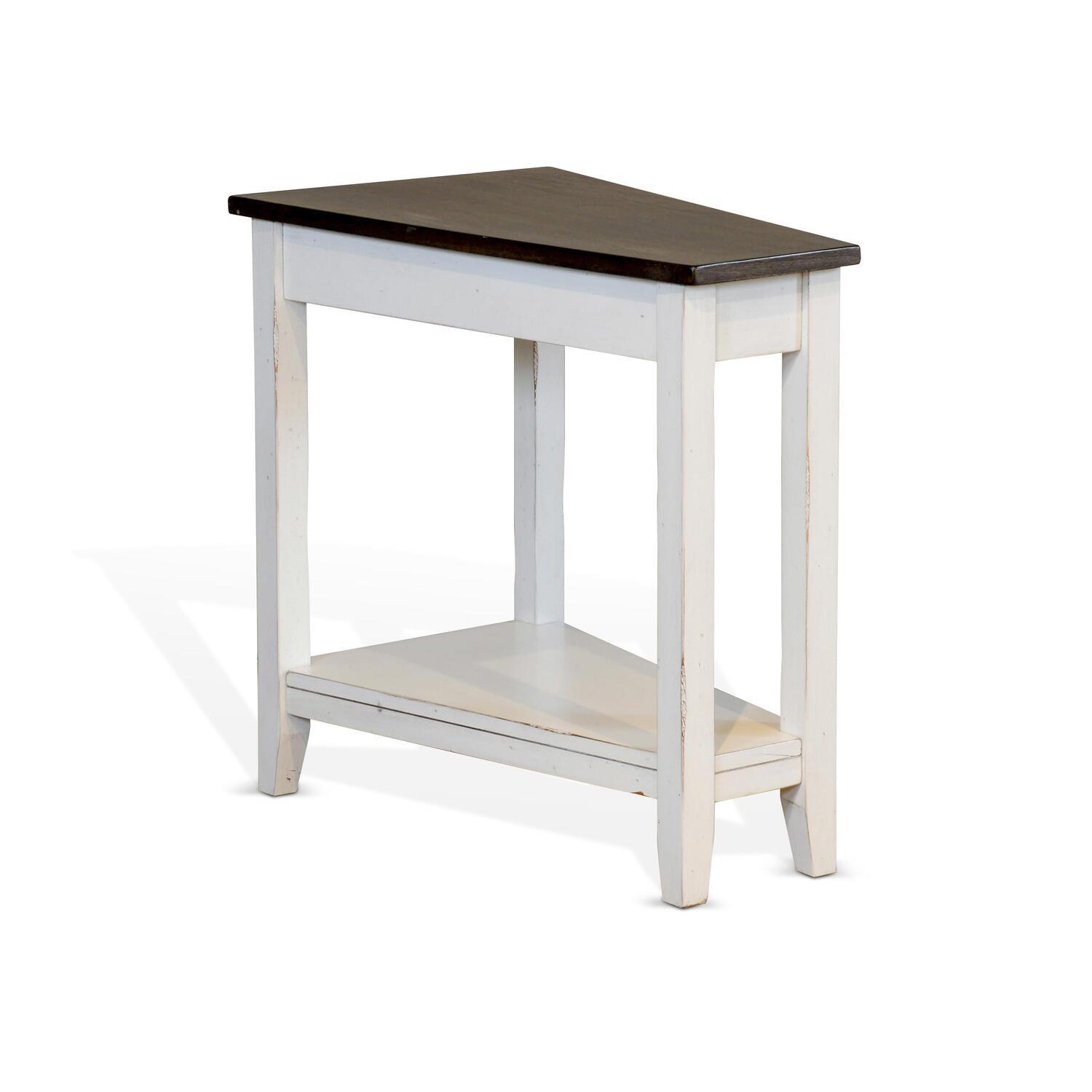 Sunny Designs 16" Transitional Wood Chair Side Table in Light Brown ...