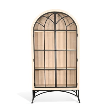 Sunny Designs Arched Display Cabinet with Doors - Walmart.com